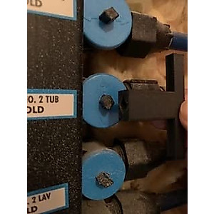 Posiiwrx Aftermarket Key Compatible with Older Manabloc Black Male Diamond Pinned Valve Stems | Female Slotted T-handle Wrench