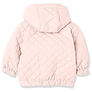 Amazon Essentials Unisex Babies' Reversible Lightweight Puffer Jacket (Previously Amazon Aware), Light Pink, 18 Months