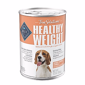 Blue Buffalo True Solutions Adult Healthy Weight Wet Dog Food, Made with Natural Ingredients, Weight Control Formula, Chicken, 12.5-oz Cans (12 Count)