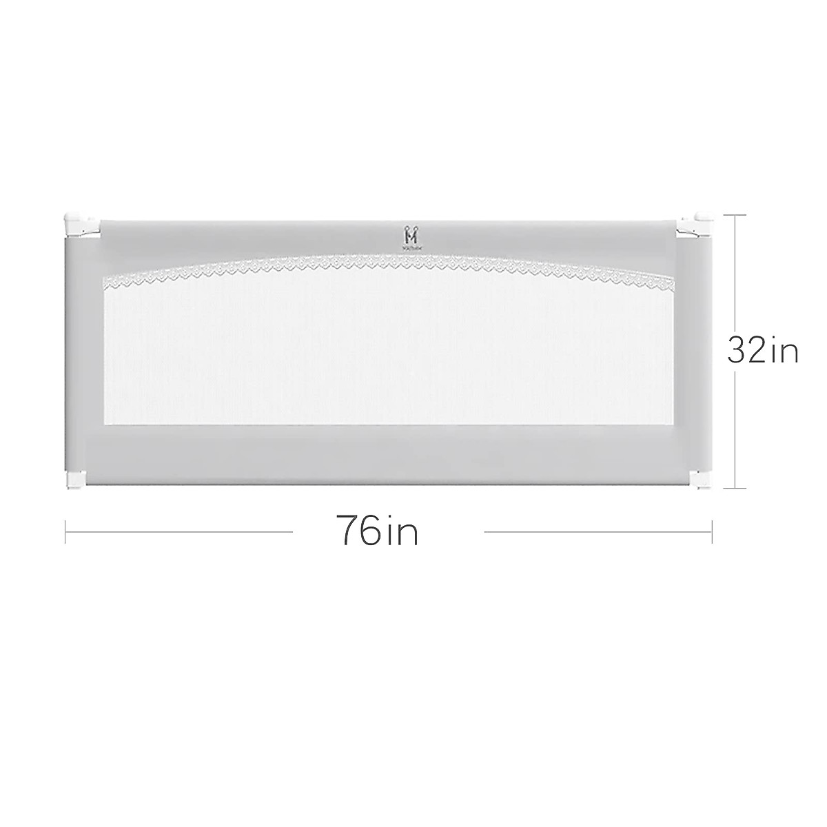 M MAYbabe Mesh Net of Bed Rails. The Replacement Mesh Covering. (76 inches)