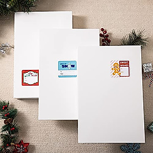 JOYIN 18 PCS 14.25" x 9.5" x 2" Large White Gift Boxes, Shirt, Sweaters, Robes Box with 18 PCS Gift Tag Stickers for Christmas, Holidays, Father’s Day, Birthday