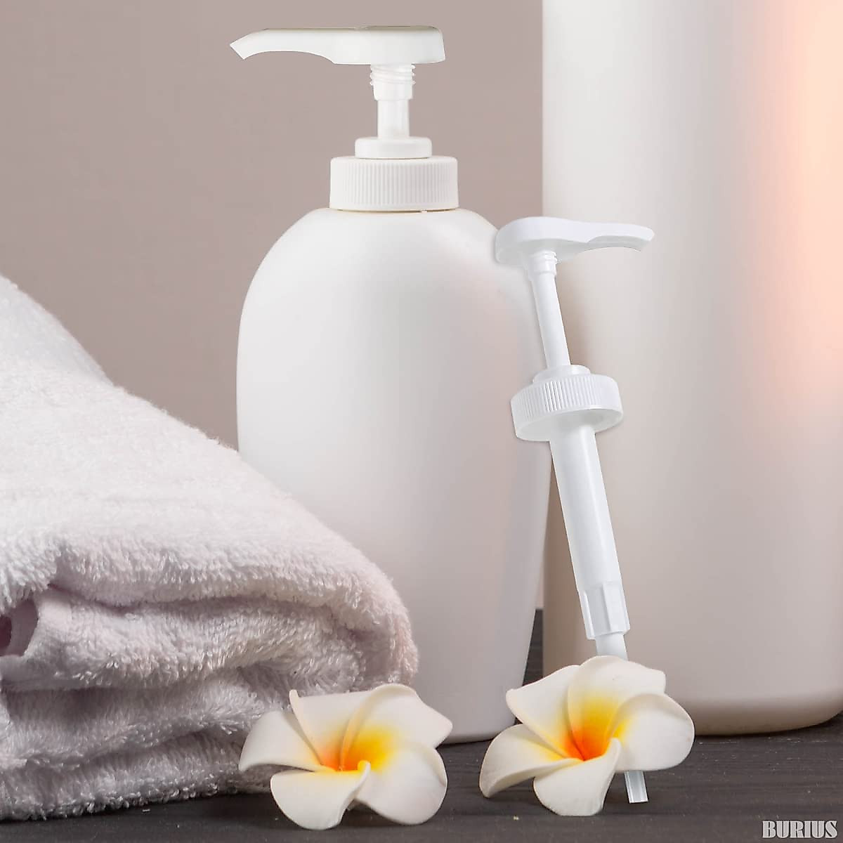 1 Gallon Pump Dispenser - Leak-Proof Pump for Gallon Jug with 1.5" 38/400mm Neck, Lock-Ring and Standard Cap Closure - Durable, Reusable, Great for Any Foam Soap Dispenser, Cleaner, Detergent