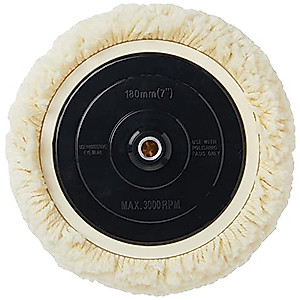 DEWALT Wool Buffing Pad and Backing Pad Kit, 7-Inch (DW4985CL)