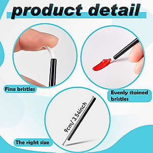 150 Pcs PYO Paint Your Own Brushes Mini Paint Brushes for Cookies Disposable Lip Applicators with Soft Brush Head Lipstick Applicator Wands with 150 Pcs Cookie Packaging Bags Edible Cookies Cupcakes