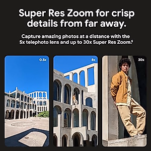 Google Pixel 7 Pro - 5G Android Phone - Unlocked Smartphone with Telephoto/ Wide Angle Lens, and 24-Hour Battery - 256GB - Snow