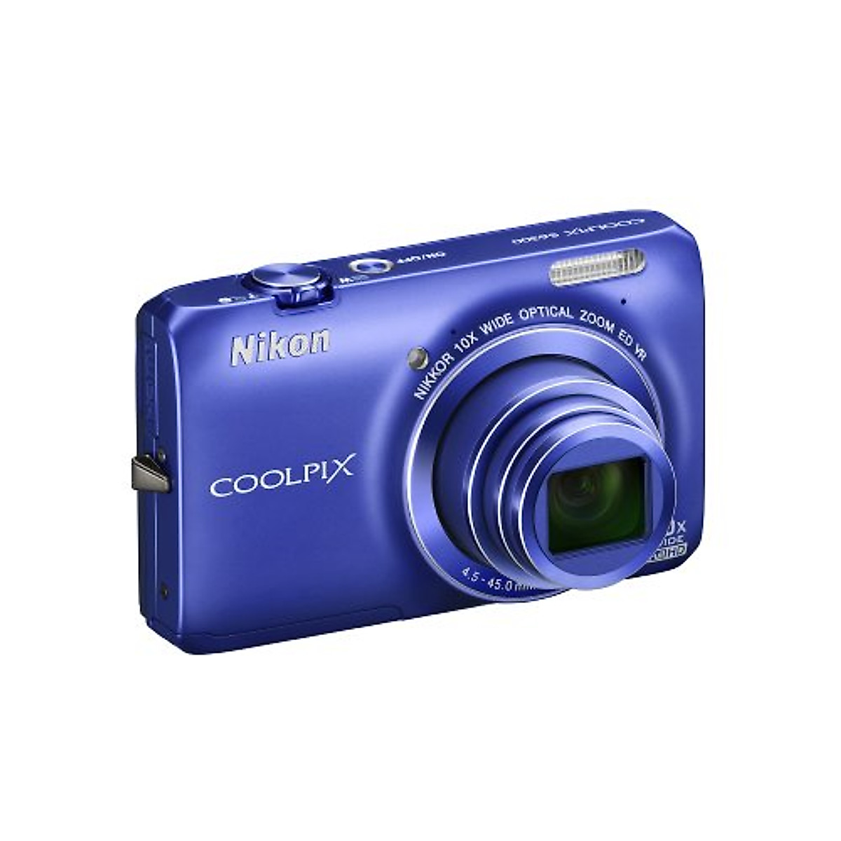 Nikon COOLPIX S6300 16 MP Digital Camera with 10x Zoom NIKKOR Glass Lens and Full HD 1080p Video (Blue)