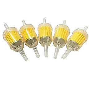 Gas Inline Fuel Filter1/4" 5/16" Fits for John Deere, Kawasaki, Kohler,Small Tractors, Iawn Mowers, Snowmobiles, Garden Tillers, Go Karts Engines (10 Pack)