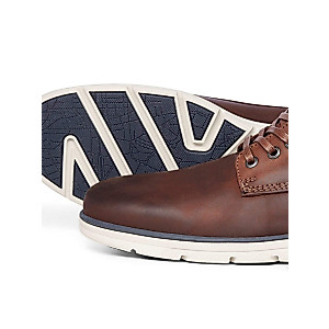 JACK & JONES Men's Chukka Boots, Brown Brandy Brown Brandy Brown, 10