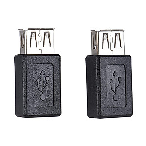 Warmstor 3-Pack USB 2.0 A Female to Micro USB Female Adapter Converter Connector Support Data Sync & Charging