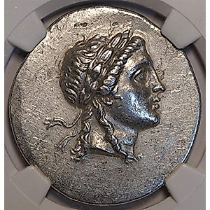 GR AEOLIS, MYRINA, 2nd Century BC Ancient Greek Antique Silver Coin AR Tetradrachm About Uncirculated NGC