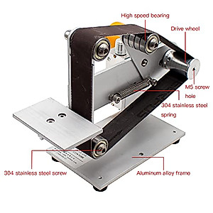 Mini Belt Sander 360W Electric Polishing Grinding Belt Machine 30x533MM Micro Knife Sharpener DIY Bench Sanding Machine 4800RPM