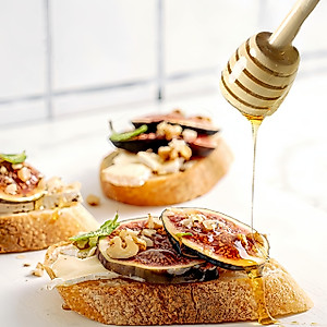 4 Pcs Wooden Honey Dipper Sticks,3 Inches Honey Comb Stick Honey Spoon Honey Wand for Honey Collecting Dispensing Drizzling Jam