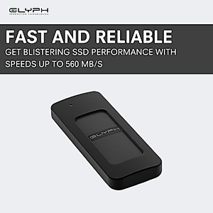 Glyph Production Technologies Atom Portable SSD (2TB, Black)
