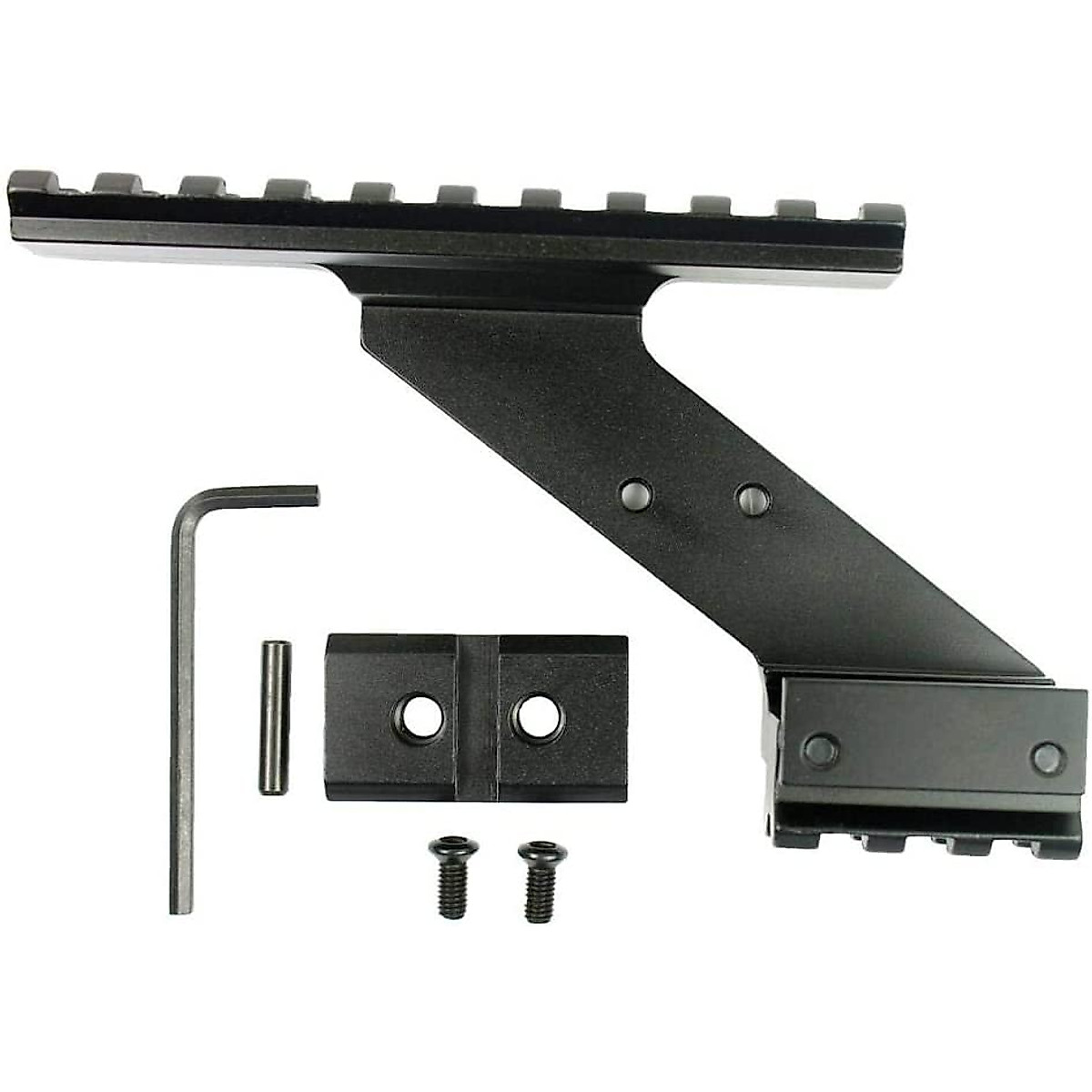 Gotical Combo of 2 | Pistol Hand Guns Picatinny Rail Mount Accessories with Tactical Mini Red Dot Sight Scope for Pistol Glock 17 19 with 20mm Mount