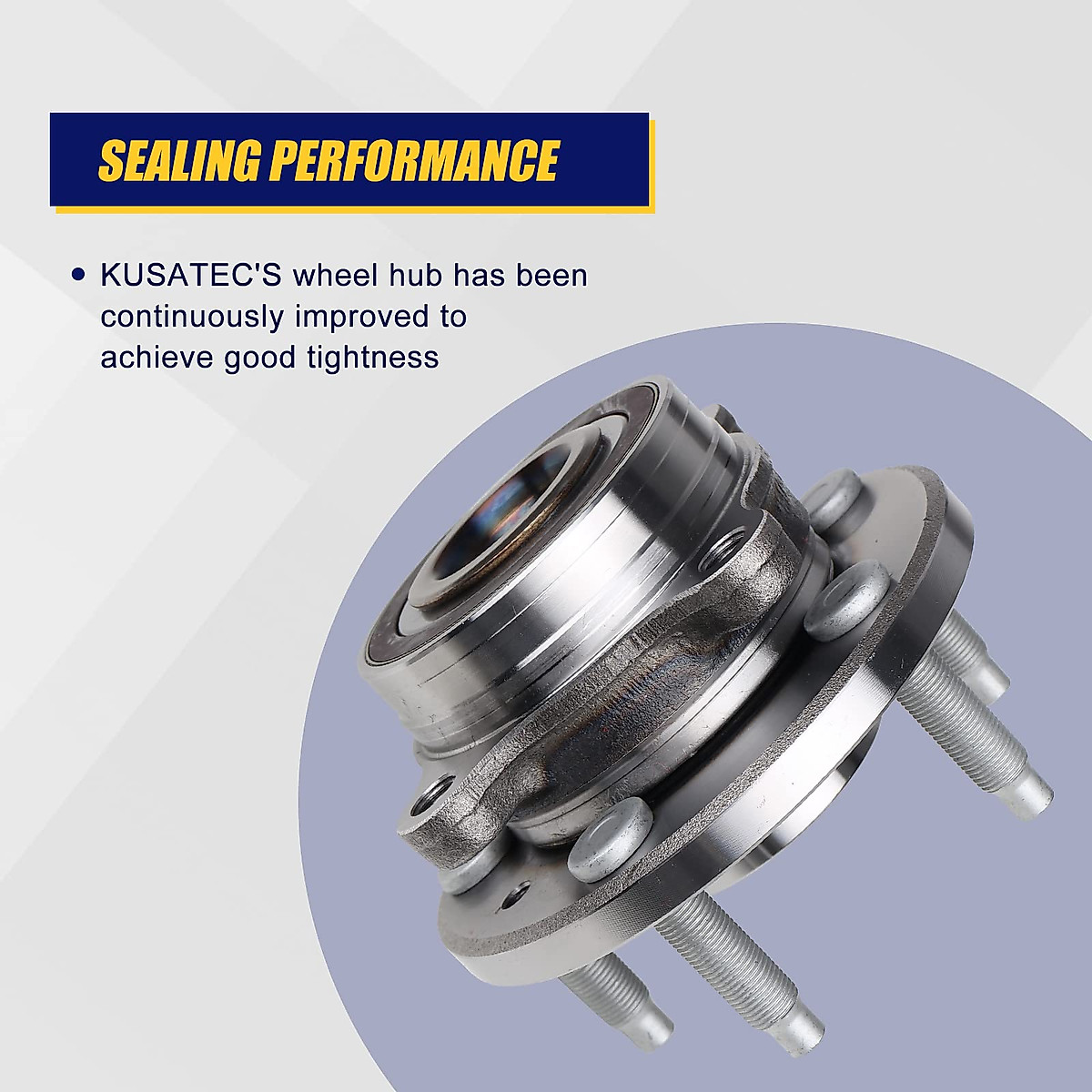 KUSATEC 513275 Front/Rear Wheel Hub & Bearing Assembly Compatible with Ford Edge 2011-2014/Flex 2009-2018/Taurus 2010-2019, Lincoln MKS 2009-2016/MKT 2010-2019/MKX 2011-2015, 5 Lugs w/ABS