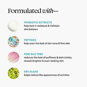 TULA Skin Care Instant De-Puff Eye Renewal Serum - Dark Circles Under Eye Treatment, Reduce Puffiness and Signs of Wrinkles, 0.5 fl oz.