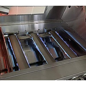 GRILLJOB 4 Pack Heavy Duty Cast Stainless Steel 304 BBQ Grill Burner Replacement Parts for Cal Flame G Series and P-Series Grills, NEXGRILL, Thermos Turbo Beefeater Bull Aussie Blaze