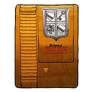 Nintendo Zelda Gold Cartridge Throw Blanket