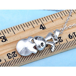 Alilang Rabbit Pendant Cute Animal Bunny Crystal Rhinestone Necklace for Women Gift