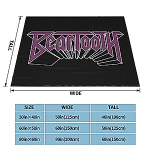 Beartooth Band Anti-Pilling Flannel Blankets Micro Fleece Blankets Air Conditioning Blanket Four Seasons Blanket Ultra-Soft Throw Blanket 50"x40"