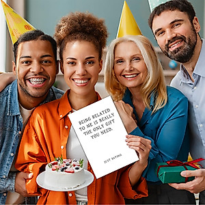 Heollaok Funny Birthday Card for Brother and Sister, Cute Joke Birthday Card for Cousin or Niece, Humor Happy Birthday Card for Family