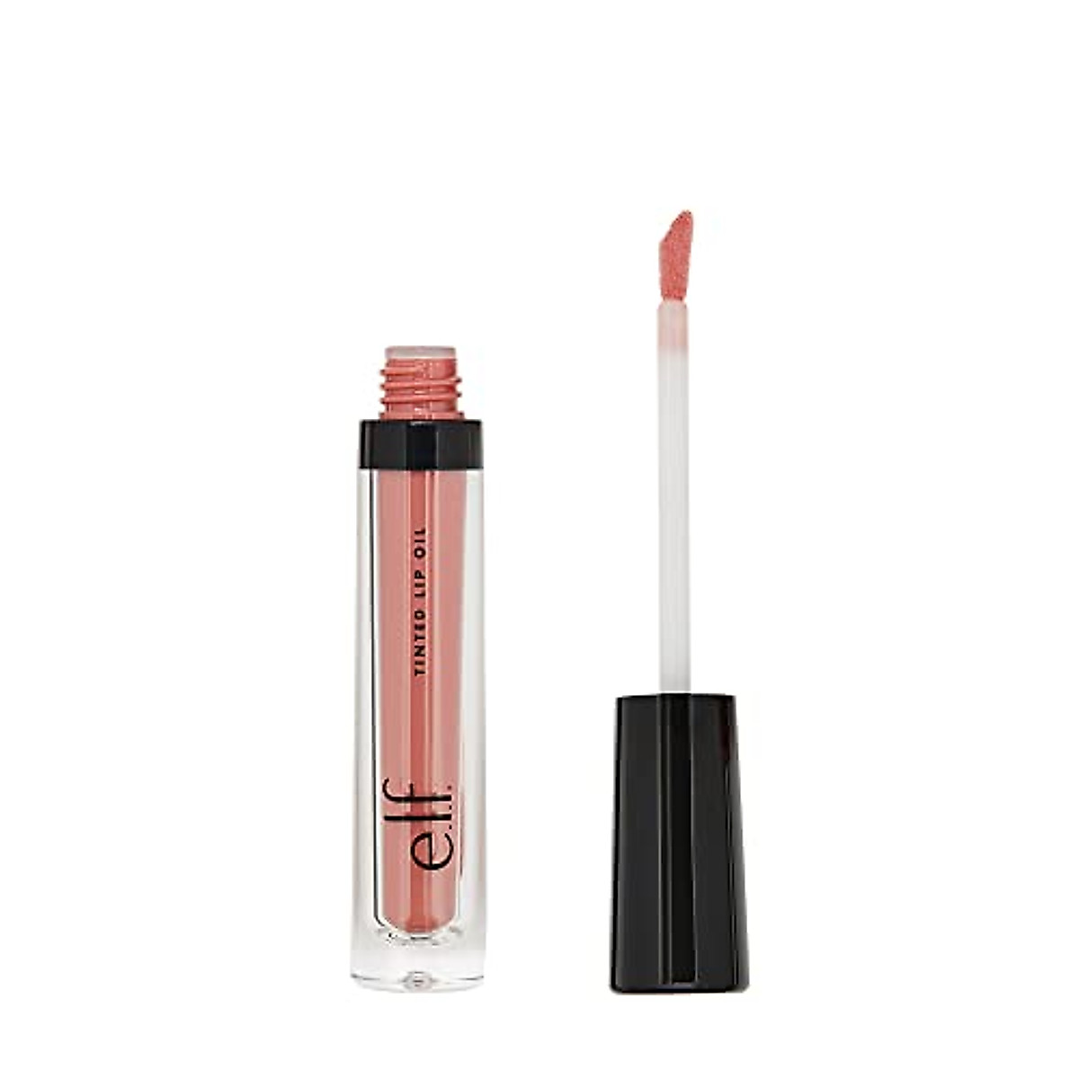 e.l.f., Tinted Lip Oil, Long Lasting, Sheer Coverage, Non-Greasy, Non-Sticky, Moisturizes, Hydrates, Adds Shine, Nude Kiss, Infused with Jojoba, Apricot and Vitamin E, 0.1 Oz