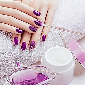 G2PLUS 100PCS Glitter Crystal Lip Brush, Disposable Lip Brushes Lip Gloss Applicators Lipstick Gloss Wands Applicator Perfect Makeup Tool Kits (Pink)