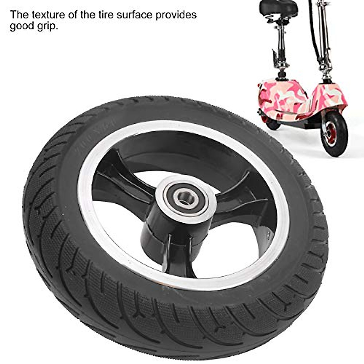 200x50 Solid Tire, Solid Tire for Electric Scooter 8in 200x50 Practical Slip Resistance for Electric Scooter