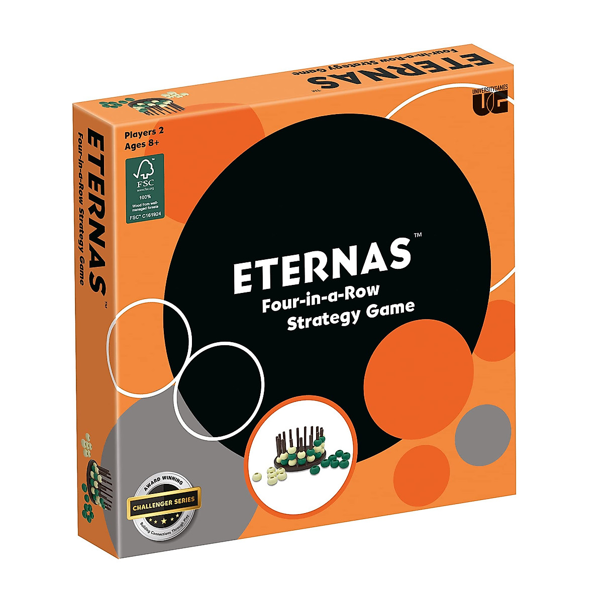 University Games Eternas Strategy Game, 08445, Wood