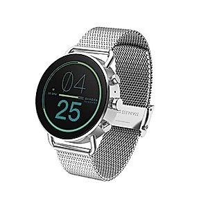 Skagen Falster Women's Gen 6 Stainless Steel Smartwatch Powered with Wear OS by Google with Speaker, Heart Rate, GPS, NFC, and Smartphone Notifications, Color: Silver (Model: SKT5300V)