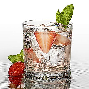 Anchor Hocking 16 Piece Anniston Drinking Glass Set Set of 8 Tumblers/Highball Glasses & 8 Rocks Glasses