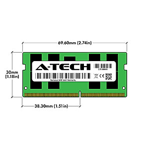A-Tech 64GB Kit (2x32GB) RAM for Synology DiskStation DS1821+ NAS | DDR4 2666MHz PC4-21300 ECC SODIMM 2Rx8 1.2V 260-Pin Memory Upgrade