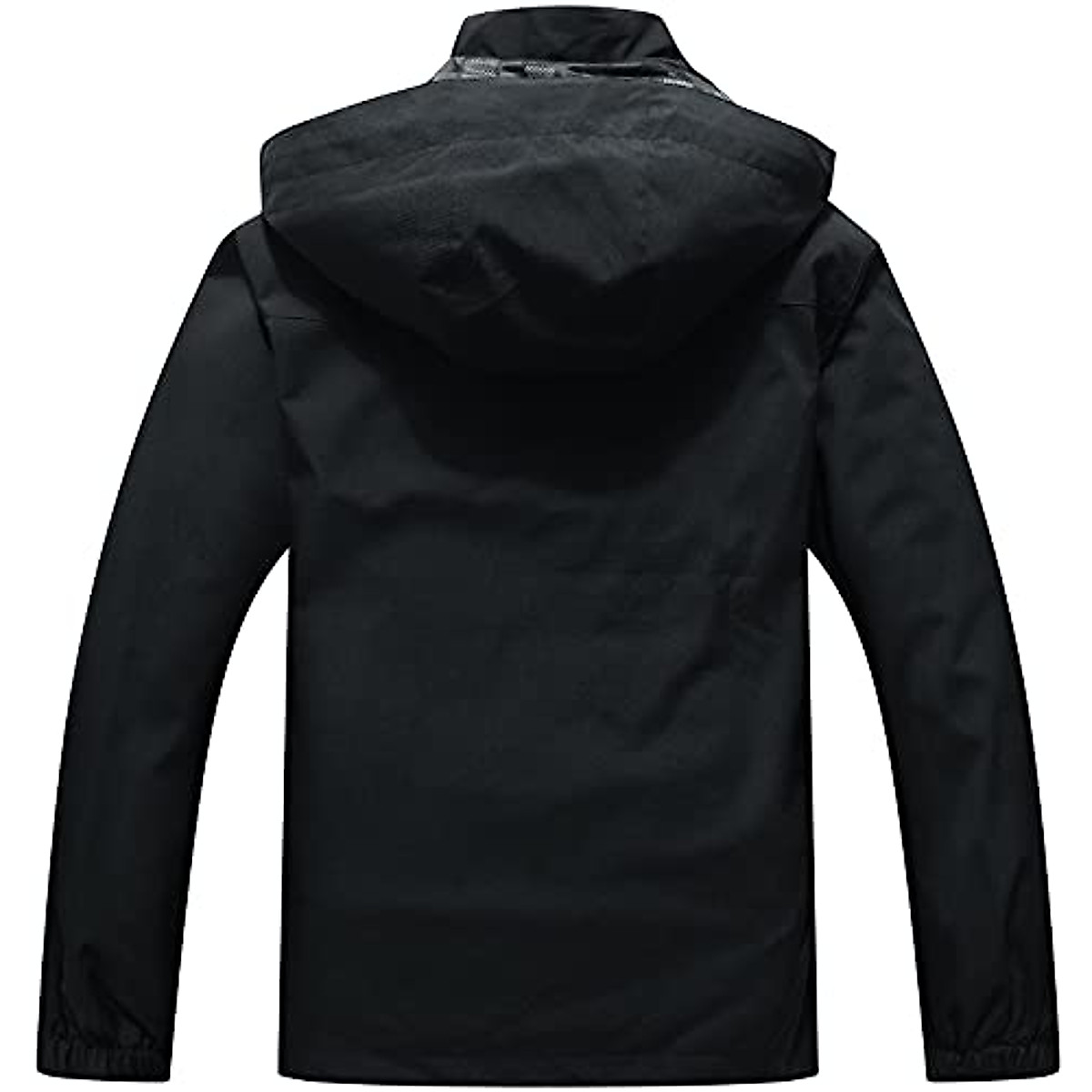 MOERDENG Men's Waterproof Rain Jacket Outdoor Lightweight Raincoat for Hiking Travel