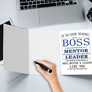 OJsensai Funny Boss’s Day Card For Boss, Best Boss Day Gifts For Leader, Appreciation Card For Mentor, Happy Boss Day For Man Woman