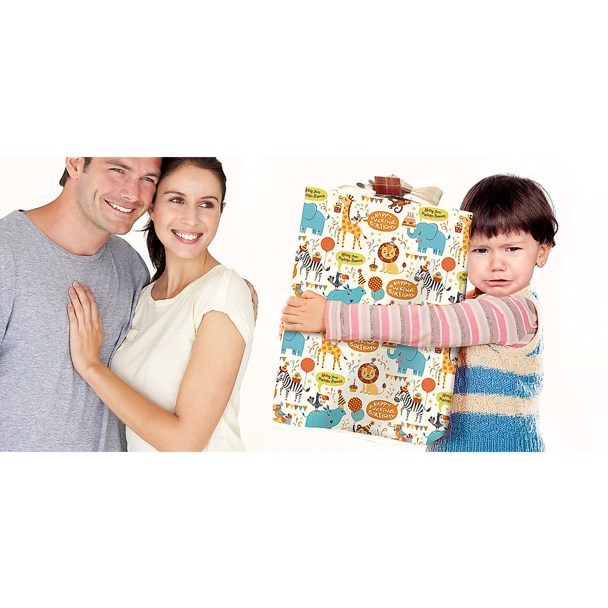 LivingFancy Happy Fucking Birthday Wrapping Paper