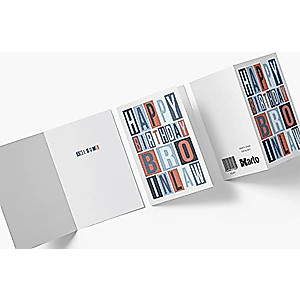 Sweet and Funny Birthday Card For Brother In Law, Large 5.5 x 8.5 Greeting Card - Brother In Law Birthday Card, Birthday Cards Brother In Law - Karto - Bro In Law