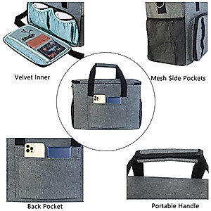 Boczif Carrying Case Compatible with PS5/PS4/PS4 Pro, Large Capacity Playstation 5 Storage Bag Holding Game Console, Controller, Laptop, Disks, Headset, Charger, Game Cards and Gaming Accessories