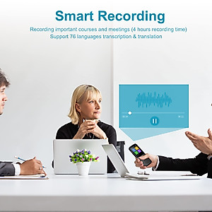 Language Voice Translator Device Portable Smart Translator Two Way Online 138 Languages Real Time - Black