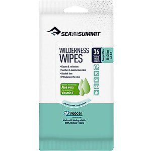 Sea to Summit Wilderness Wipes 36-Count, Extra Thick 6 x 8 In 36 Count (Pack of 1)