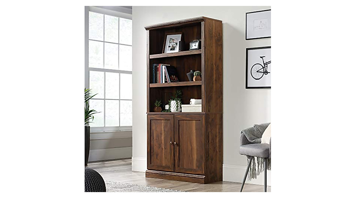 Sauder Grand Walnut Bookcase - Stylish & Functional