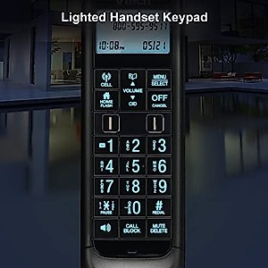 VTECH VS122-16 Retro-Design DECT 6.0 Cordless Phone: Bluetooth Connect to Cell, Call Blocker, Answering System, Full-Duplex Speakerphone, Up to 1000 Phonebook Contacts & 1000 Call Block Entries