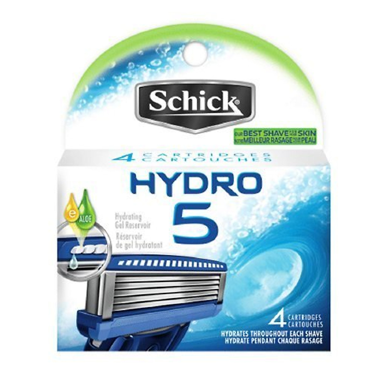 Schick Hydro 5 Cartridge Razor Refills 4 ea