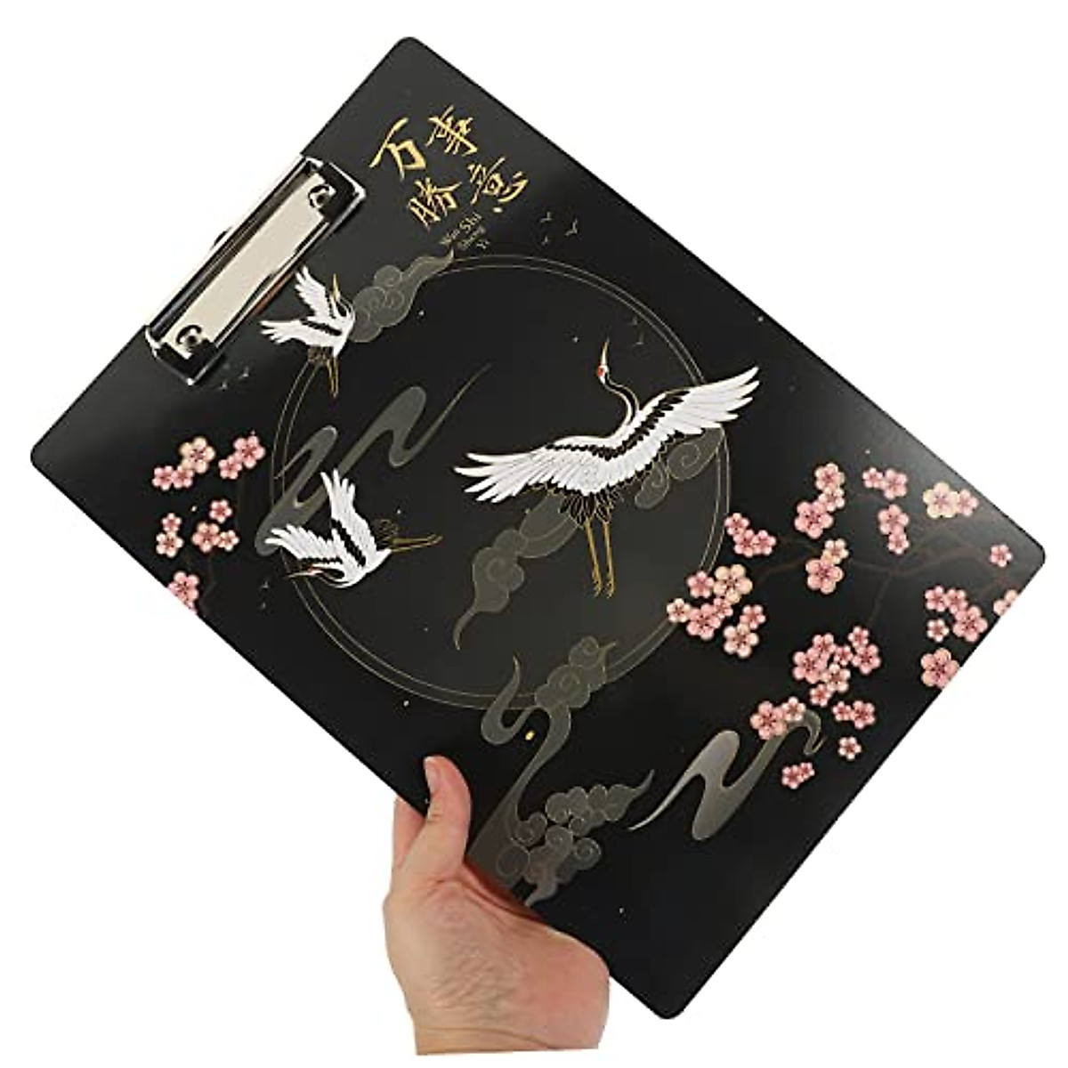 Tofficu 3pcs Acrylic Sheet Nurses Clipboards Paper Clip Holder Hardboard Clipboard Exam Paper Clips A4 File Folder Lightweight Clipboard Black Plate Clamp Multifunction Office Clipboard