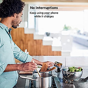 Belkin Magnetic Wireless Charger Stand - MagSafe Charger Compatible - Magnetic iPhone Charger - Wireless Charger - Works w/ Apple iPhone 14, iPhone 13 & iPhone 12 - Power Supply Not Included - Black