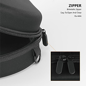 Voikm Cowboy Hat Box, Hard Hat Carrier Case, Travel Anti Extrusion Hats Holder Storage, Cap Organizer with Adjustable Shoulder Strap for Panama, Fisherman & Tweed Hats (16.2inch x 14.2inch x 6.3inch)