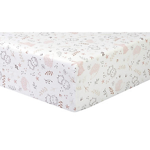Trend Lab Woodland Friends Flannel Fitted Crib Sheet (103771)