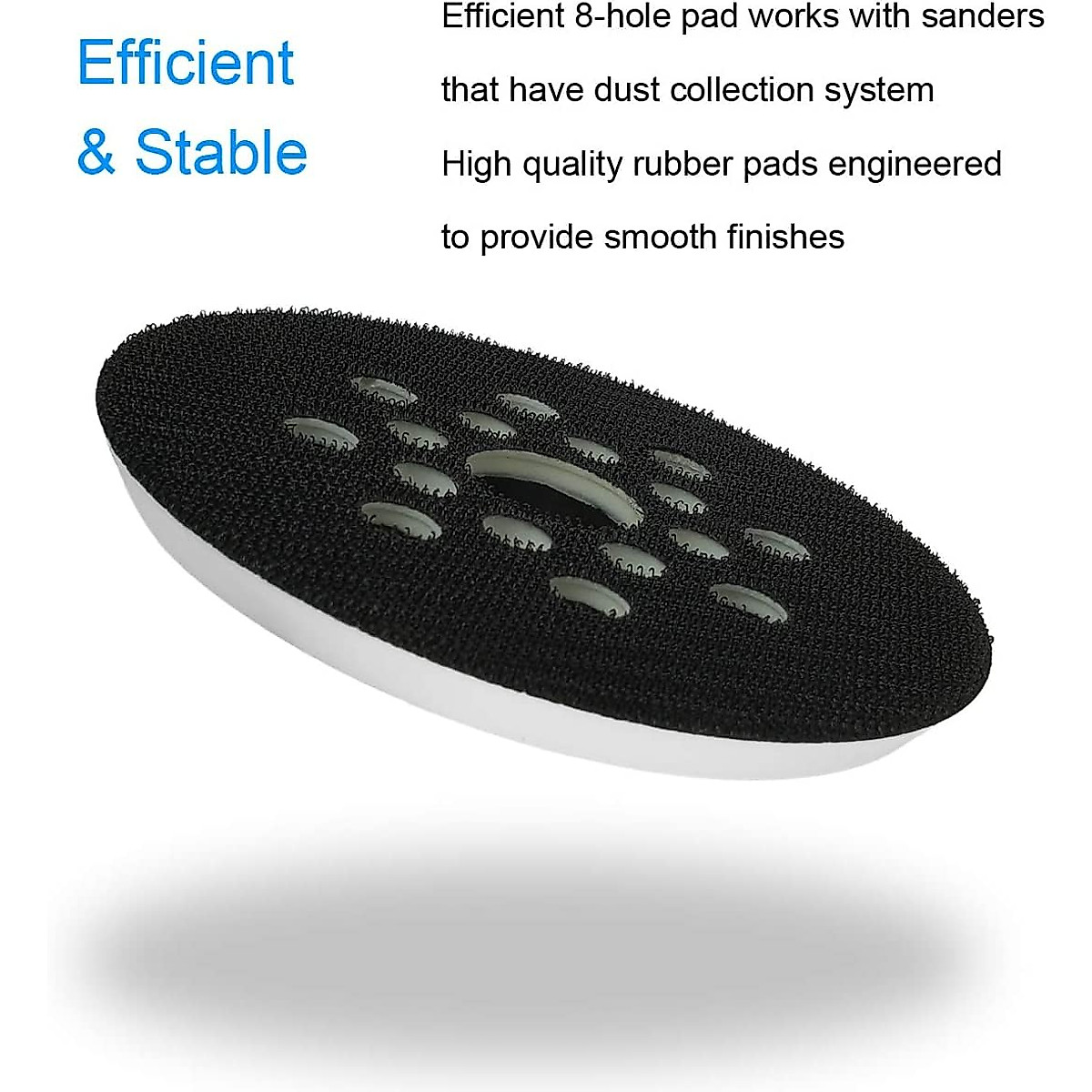 Tockrop 2 Pack 5 Inch 8 Hole Hook & Loop Replacement Sander Pad for 5" Bosch ROS20VS, ROS20VSC, ROS20VSK, ROS20, ROS10 Random Orbit Sander Sanding Backing Pad
