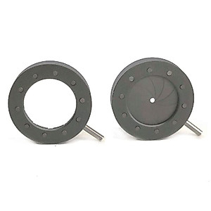 Microscope Accessories Kit for Adult 1-16mm Metal Iris Diaphragm Zoom Aperture Optical Condenser 10 Blades Metal iris Diaphragm Camera Microscope Parts Adapter Accessory