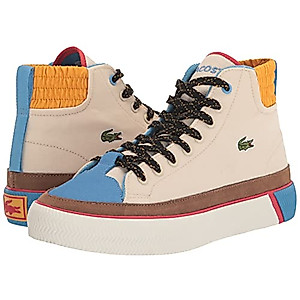 Lacoste Infant's Gripshot Milieu, Off White/Yellow, 44CUI0005-HT3, 5