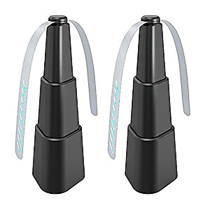 Fly Fans for Outdoor Tables Foldable Portable Retractable Fan with Holographic Blades (2pcs)